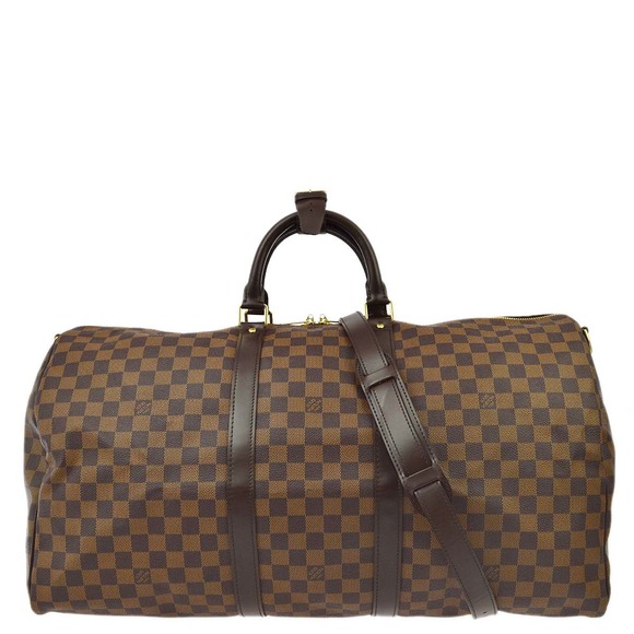 Louis Vuitton | Bags | Louis Vuitton 206 Damier Keepall Bandouliere 55 ...